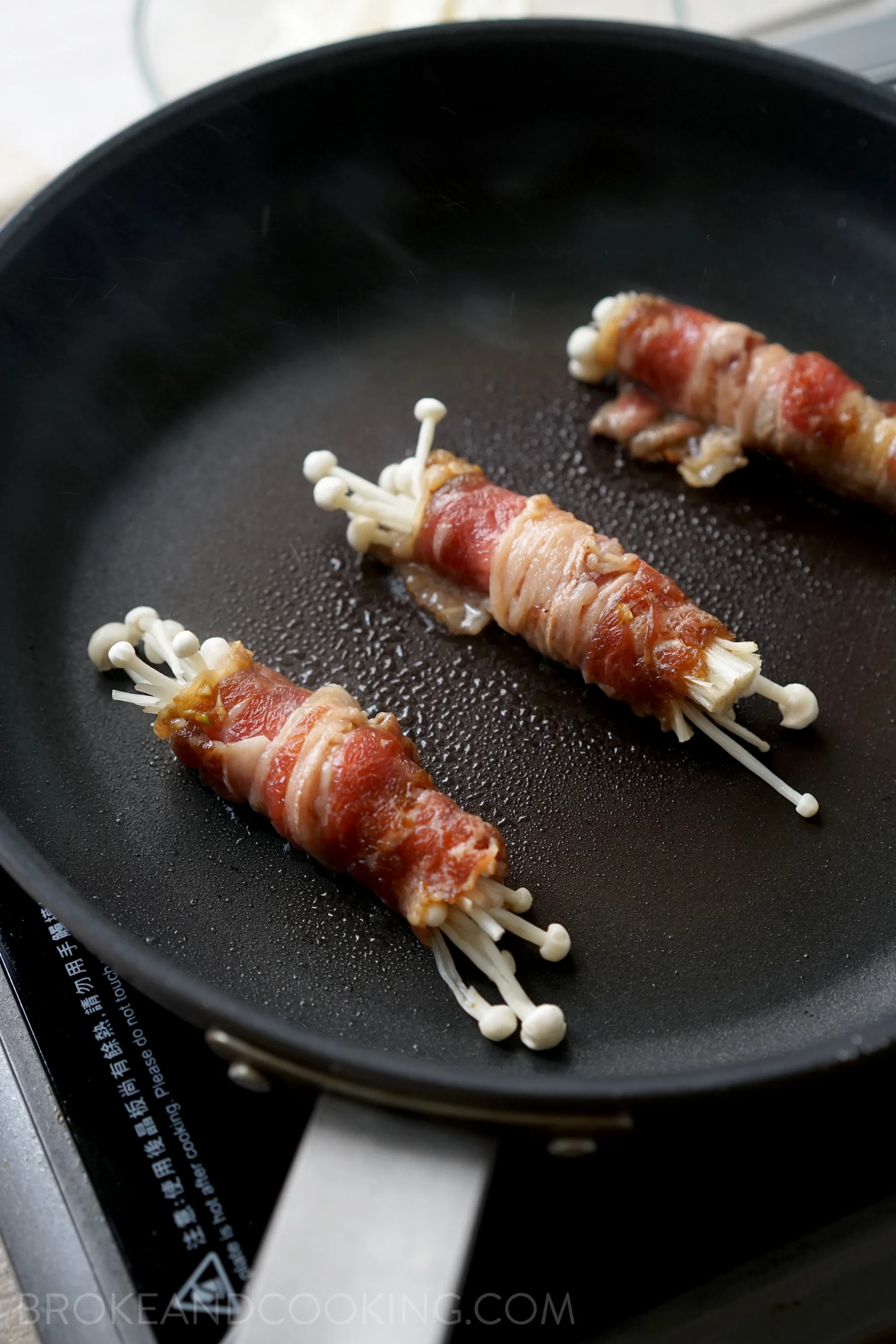 Beef Enoki Rolls — Broke and Cooking