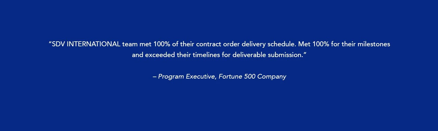 SDV International | Government Consulting | Washington DC