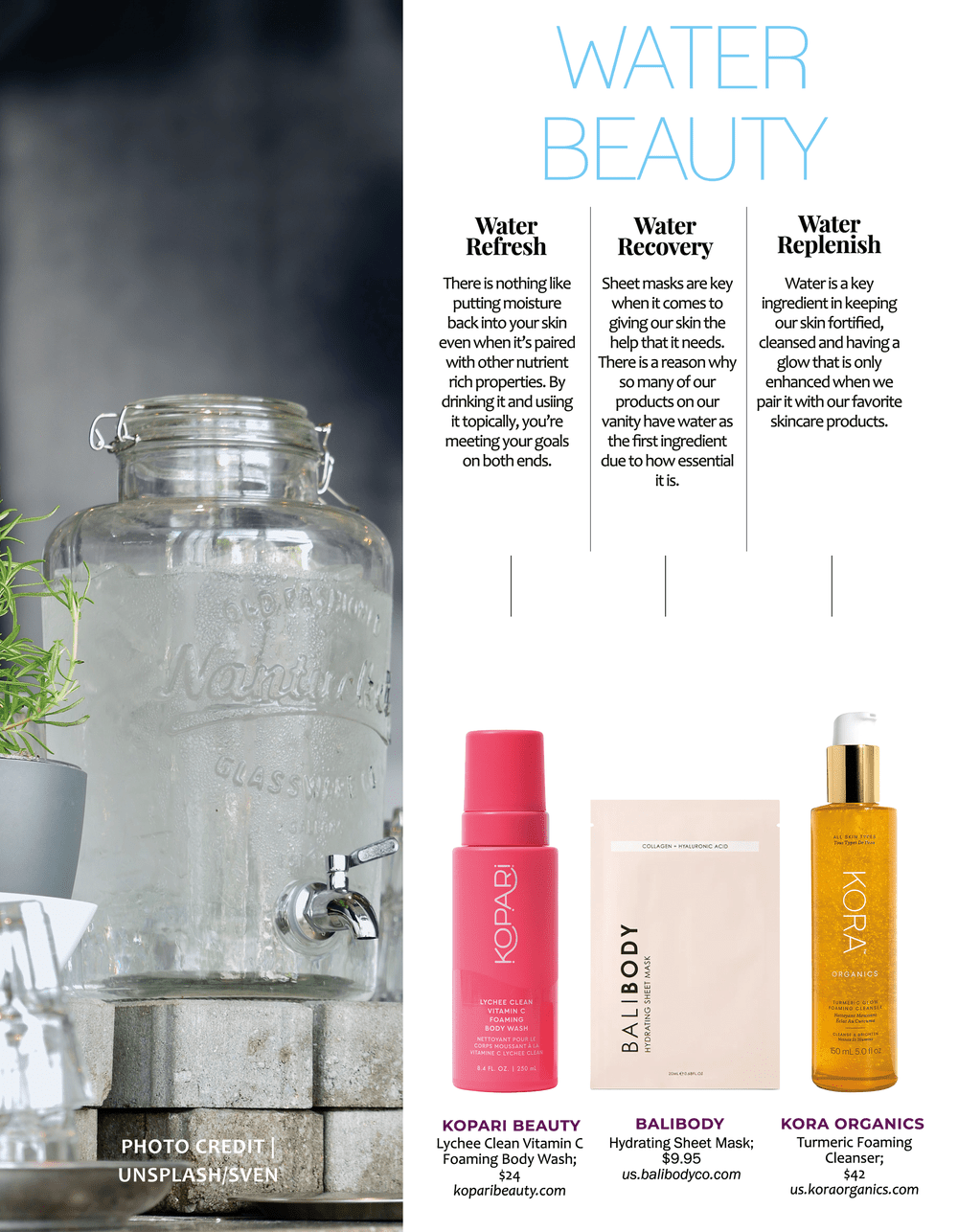 WATER BEAUTY — Athleisure Mag™ | Athleisure Culture