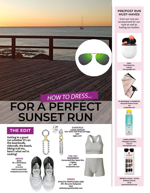HOW TO DRESS | FOR A PERFECT SUNSET RUN — Athleisure Mag™ | Athleisure ...