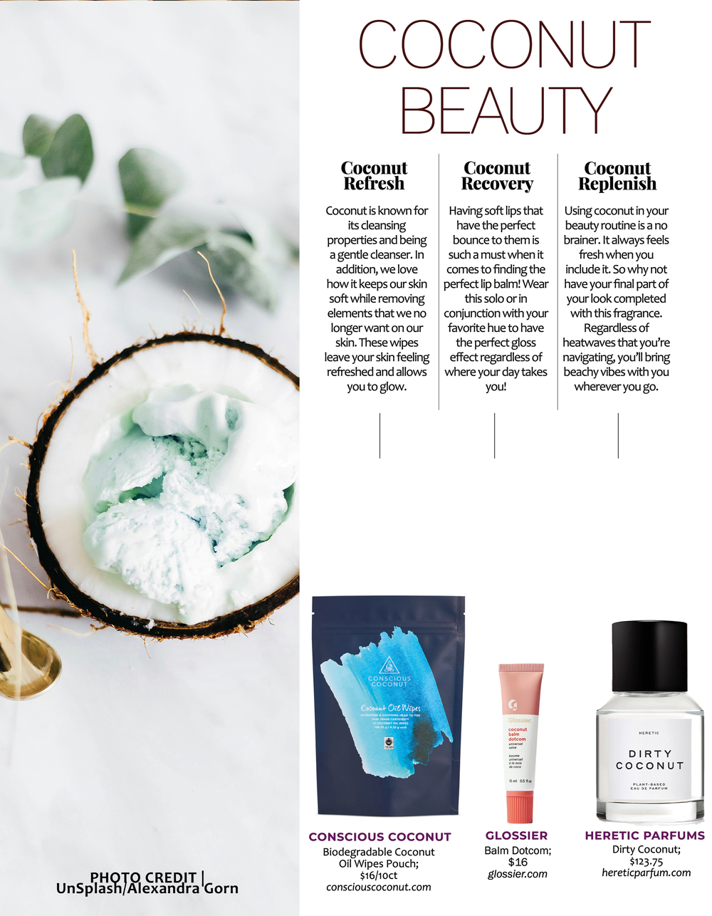 COCONUT BEAUTY — Athleisure Mag™ | Athleisure Culture