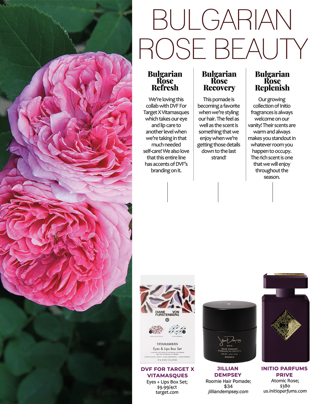 BULGARIAN ROSE BEAUTY — Athleisure Mag™ | Athleisure Culture