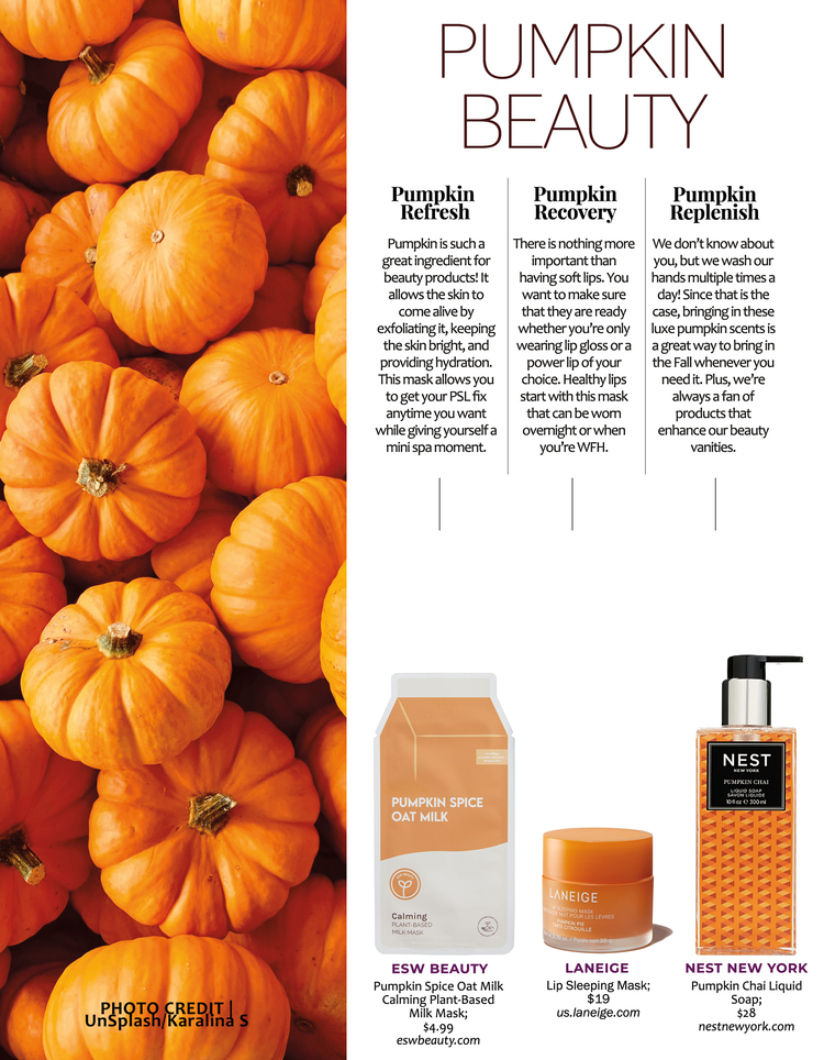 PUMPKIN BEAUTY — Athleisure Mag™ | Athleisure Culture