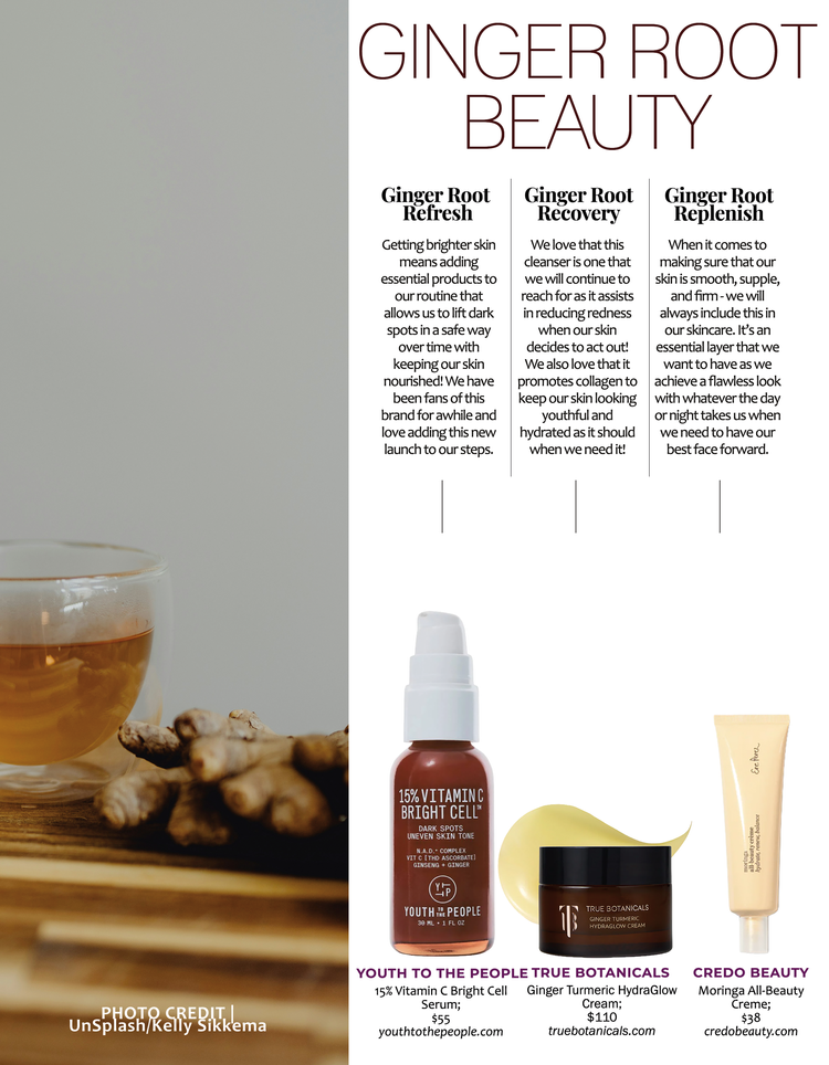 GINGER ROOT BEAUTY — Athleisure Mag™ | Athleisure Culture