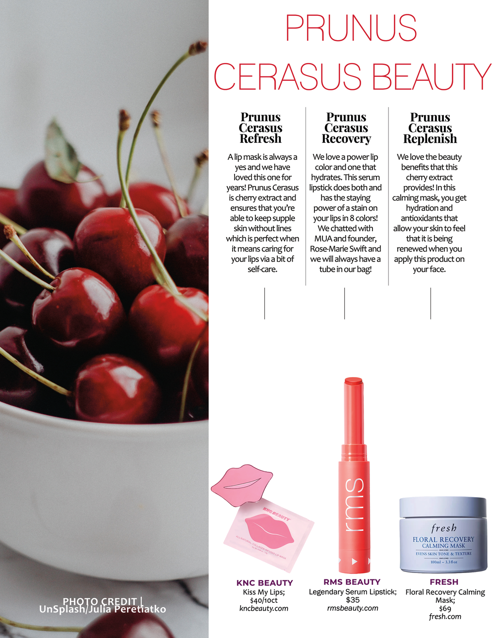 PRUNUS CERASUS BEAUTY — Athleisure Mag™ | Athleisure Culture