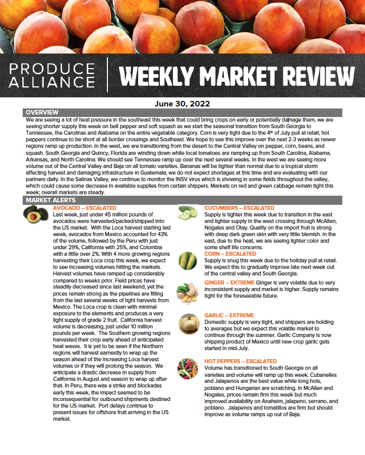 Market ReportProduce Alliance I Foodservice I Fresh Produce Management ...