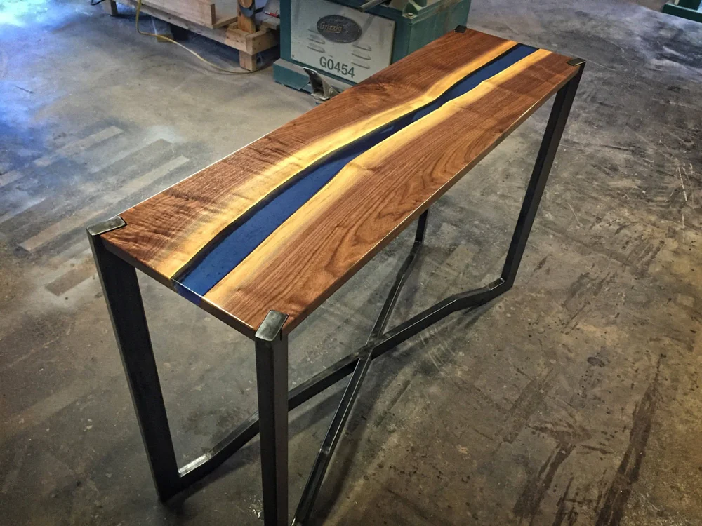 Steel And Wood Table