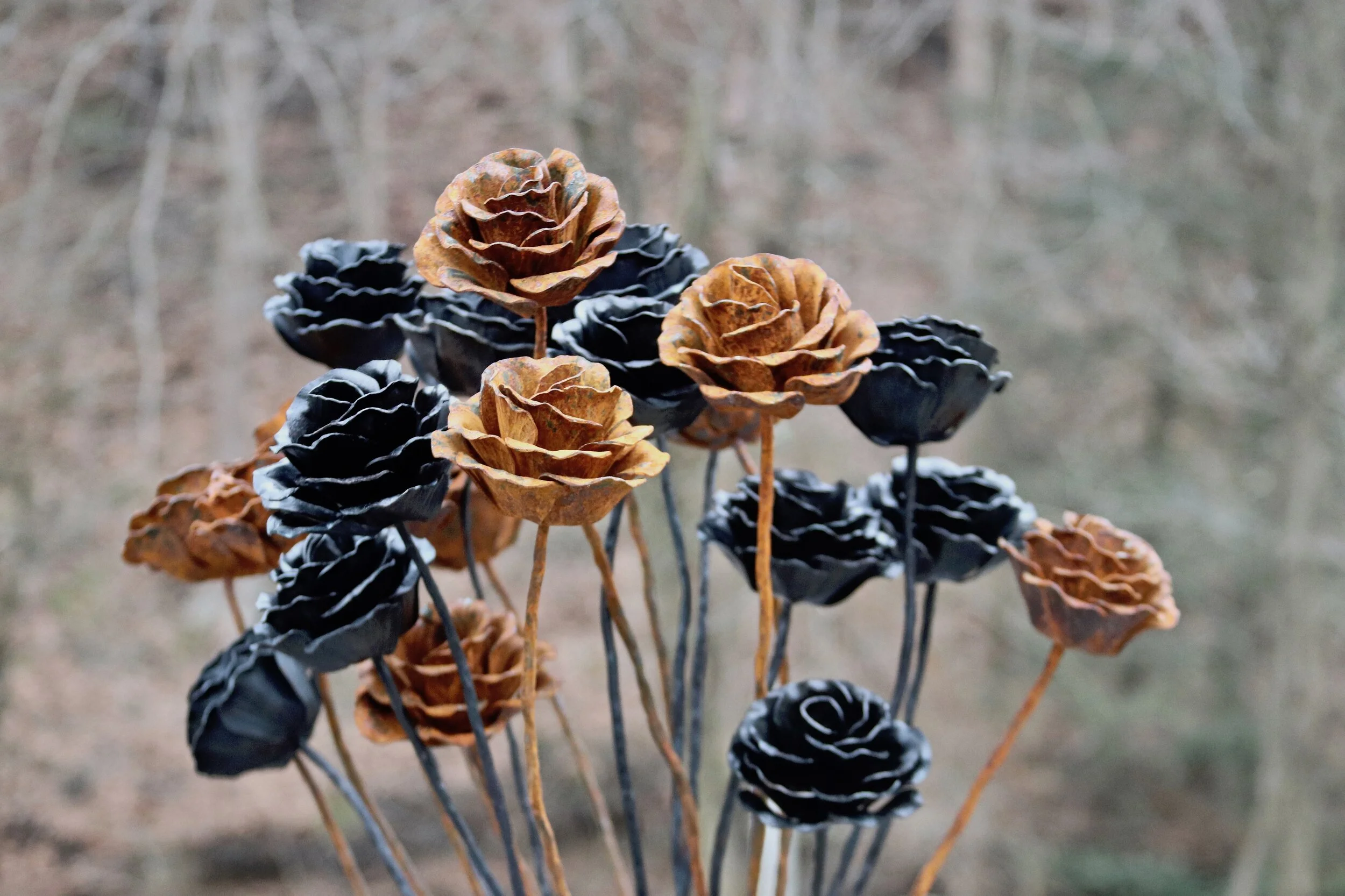 Basic Blacksmithing- Metal Roses — The Barefoot Forge