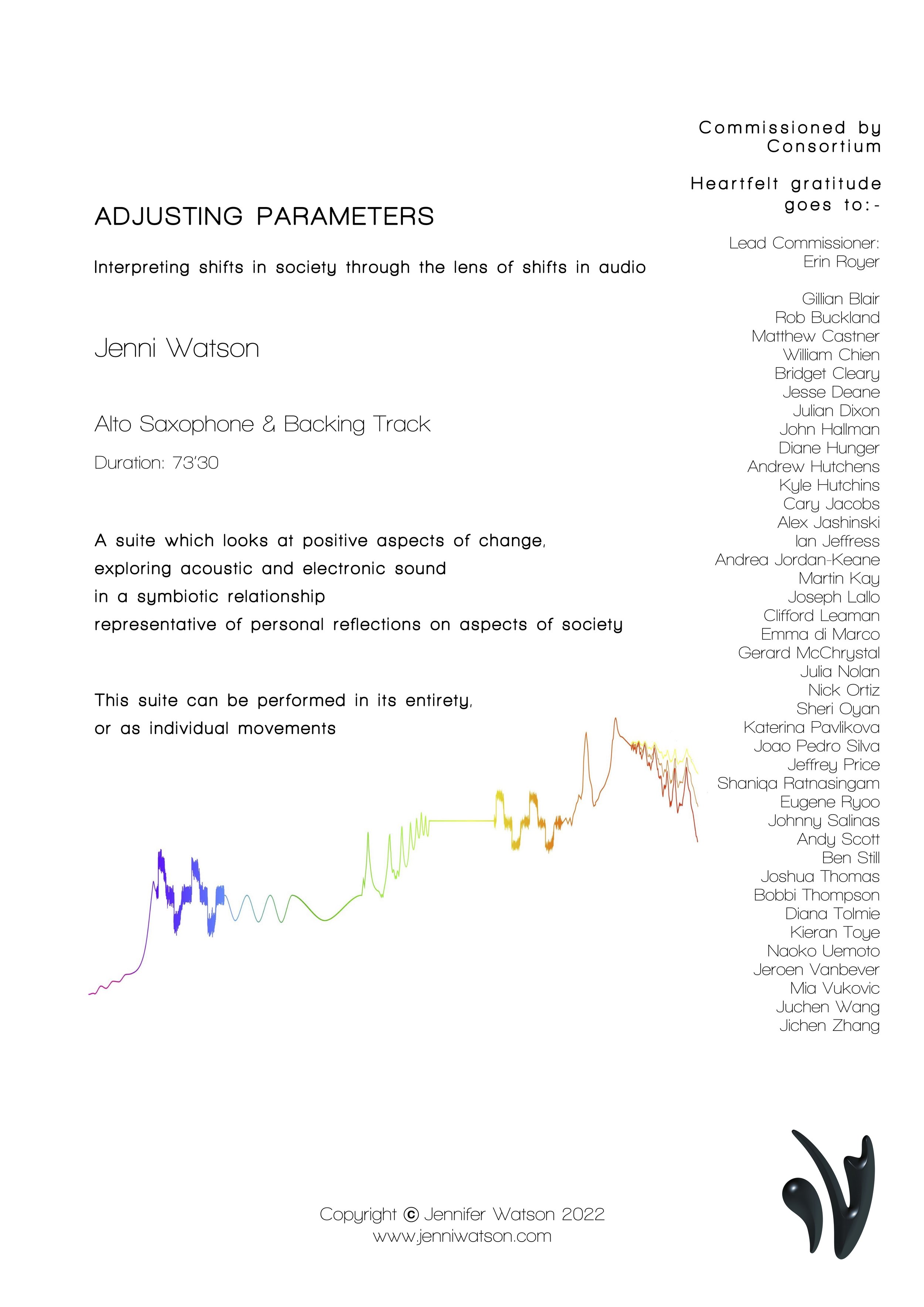 Adjusting Parameters Sample - COMING NOV 2023... — JENNIWATSON.COM Adjusting Parameters Sample - COMING NOV 2023... — JENNIWATSON.COM