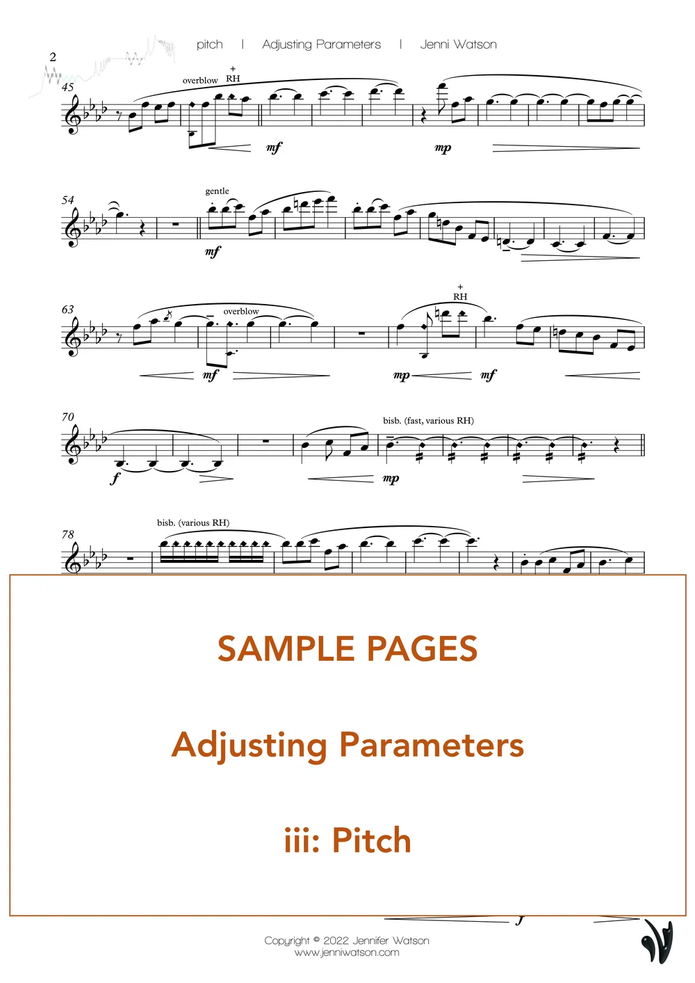 Adjusting Parameters (Complete Suite) — JENNIWATSON.COM