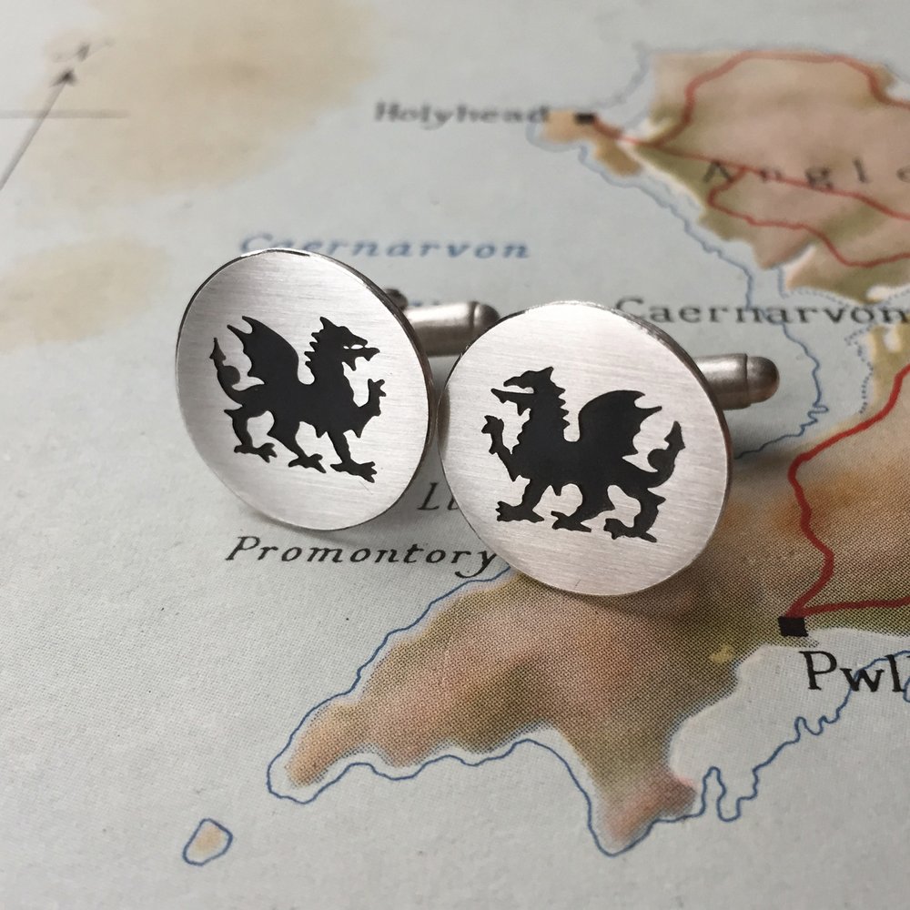 Shoreline Textured Oval Cufflinks Sterling Silver — Hannah Louise Lamb ...