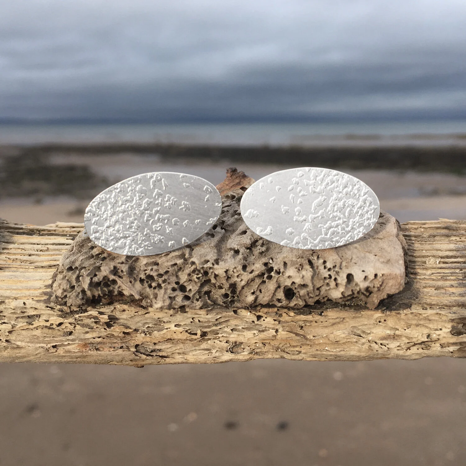Round Loop Seaweed Studs Silver — Hannah Louise Lamb | Bespoke Handmade ...