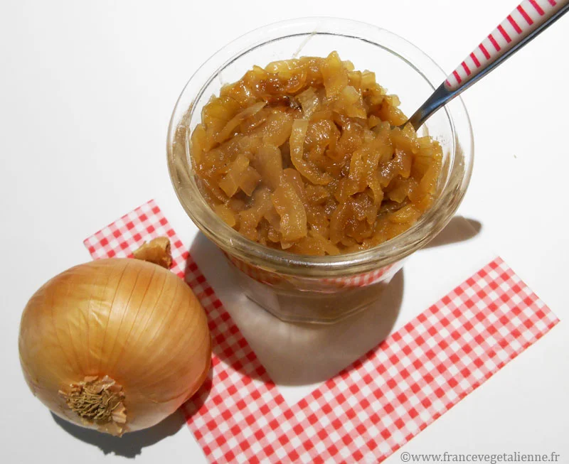 Confit d'oignons (végétalien, vegan) — France végétalienne