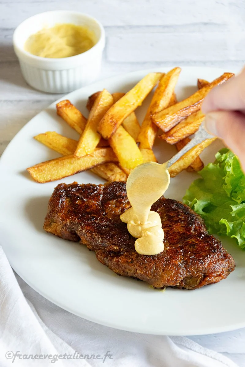 Steak - frites (végétarien, vegan) — France vegetalienne