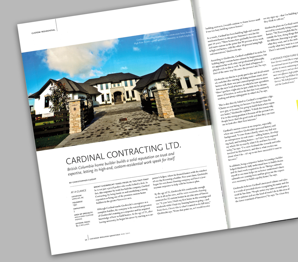 Testimonials — Cardinal Contracting Ltd.