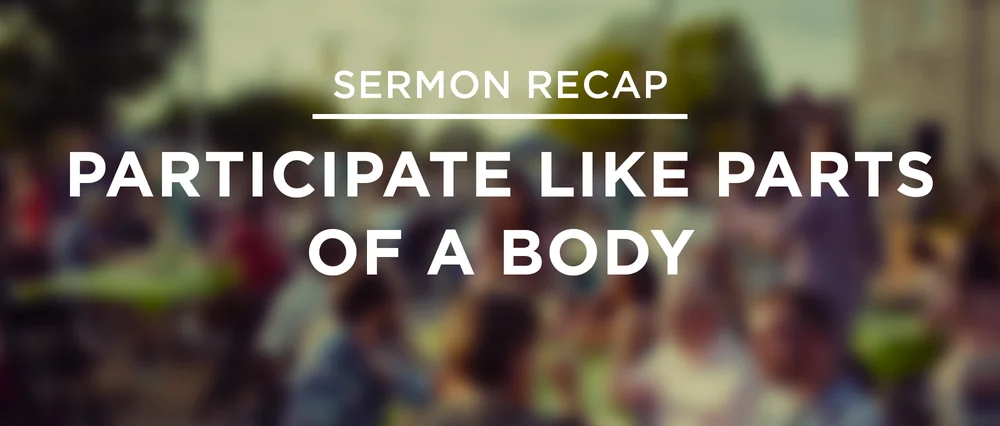 Sermon Recap | Participate Like Parts of a Body | Midtown Fellowship