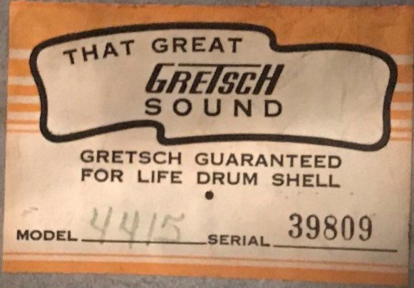 Model Numbers in Vintage Gretsch Drums — Not So Modern Drummer