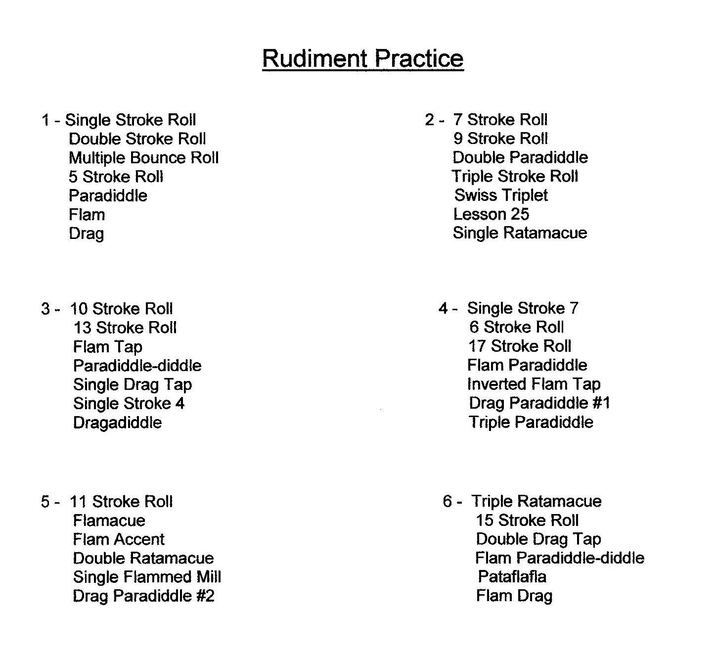 Daily Rudiments — Not So Modern Drummer