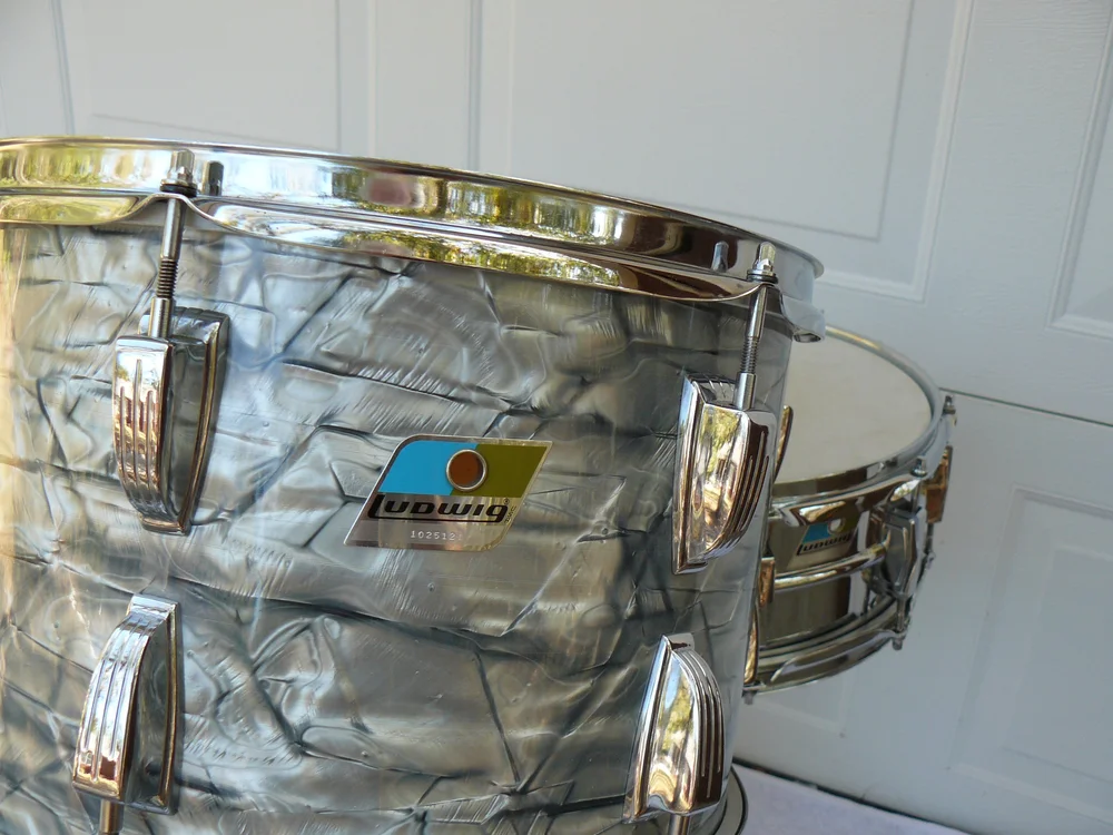 1970s Ludwig Sky Blue Pearl Classic Set. — Not So Modern Drummer