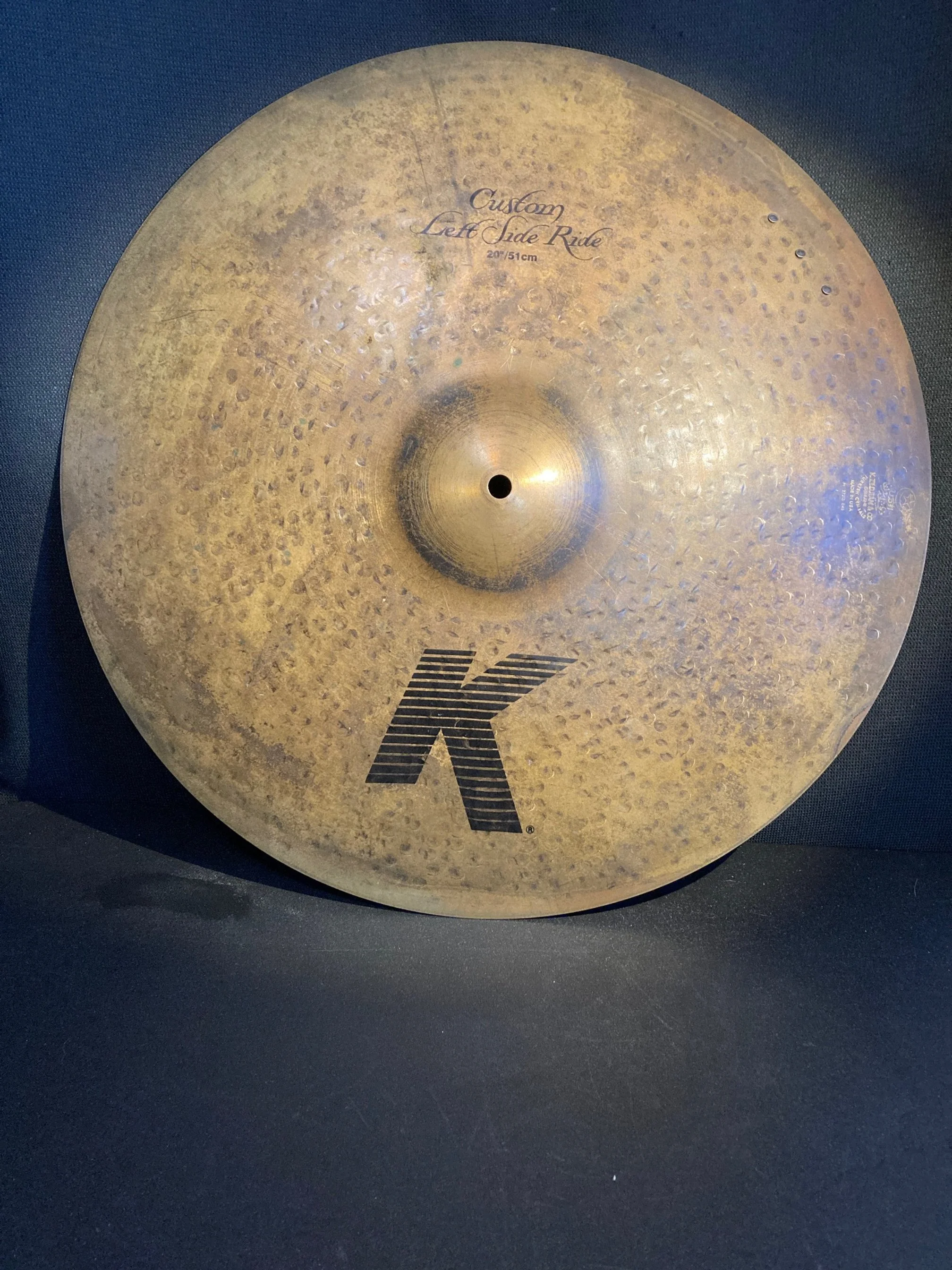 For Sale - Zildjian 20" K Custom Dry Ride Prototype unlathed 4 rivets ...