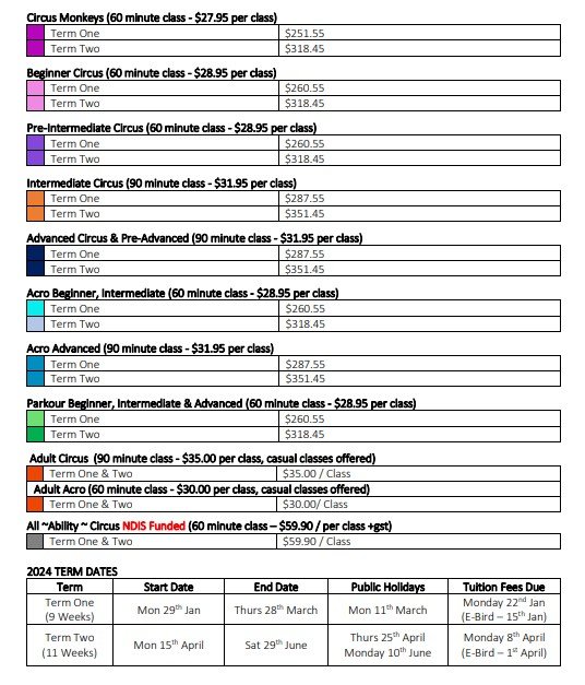 Pricing — Circus Fit Studio