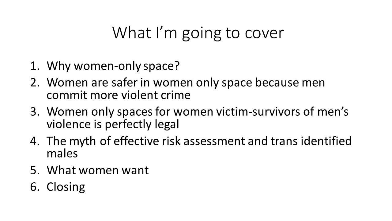 Single Sex Spaces For Women Who Have Been Subjected To Mens Violence