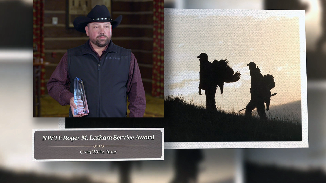 Craig White receives the NWTF R. M. Latham Award for his conservation ...