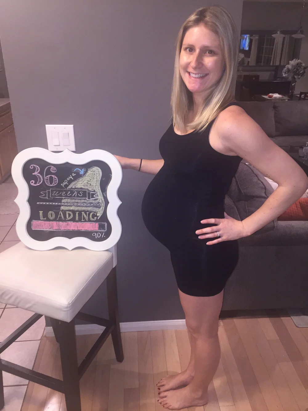 36 Weeks Pregnant Belly