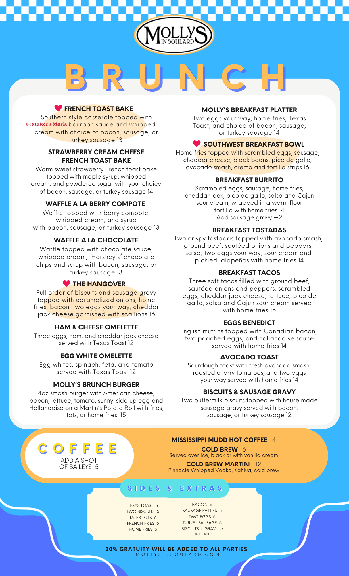 Saturday and Sunday Brunch — Molly's in Soulard