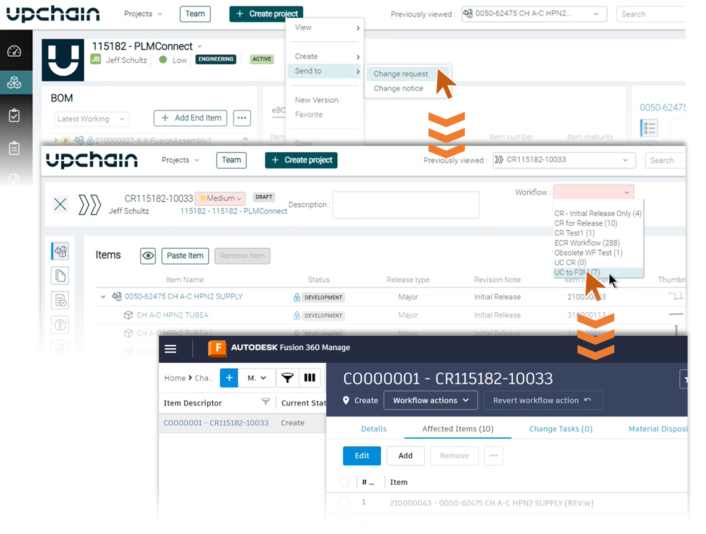 Autodesk PLMConnect - A Seamless Integration Between Fusion 360 Manage and Upchain — The vdR Group