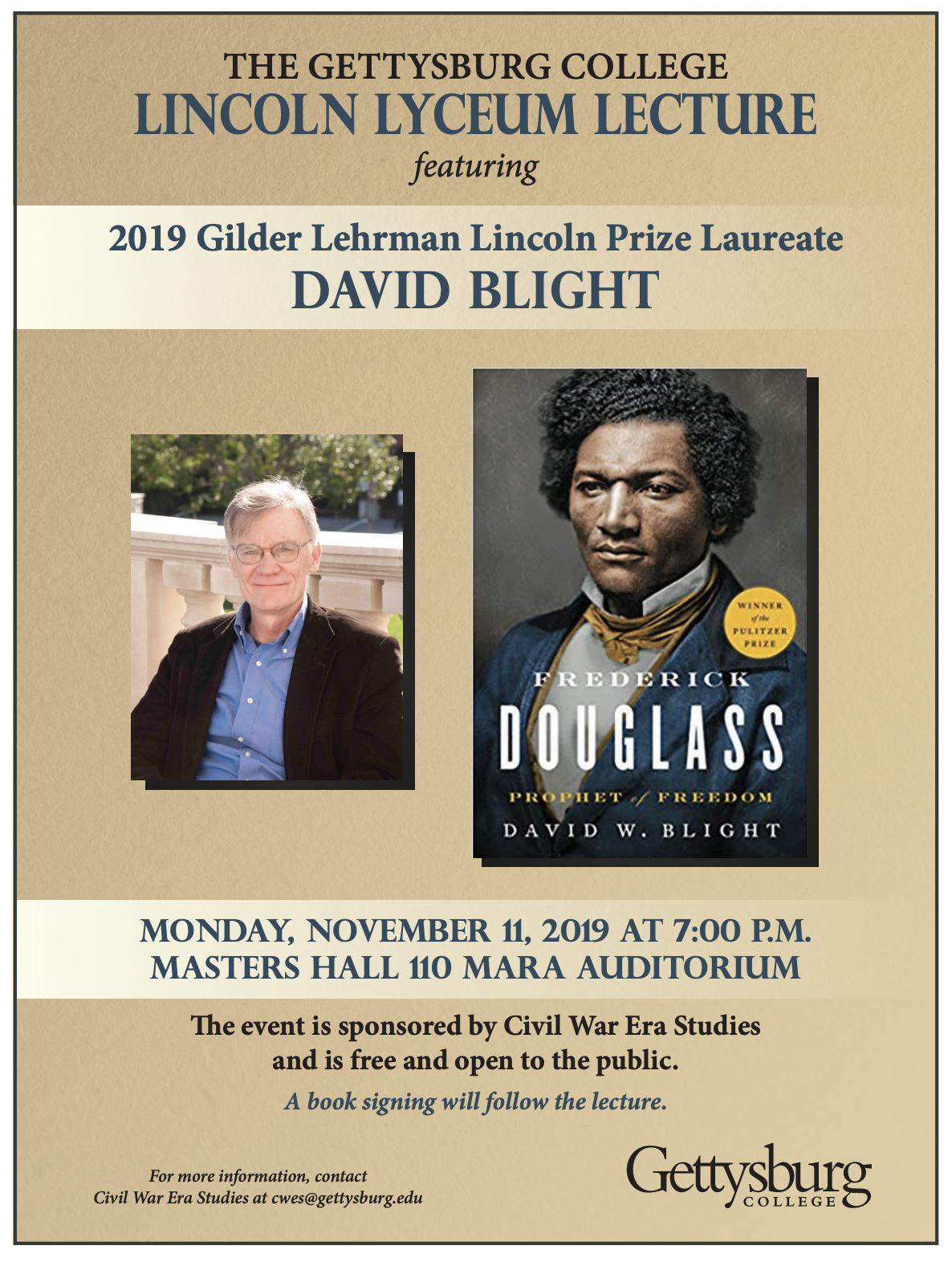 Lincoln Lyceum Lecture on Monday, November 11 at Gettysburg College ...