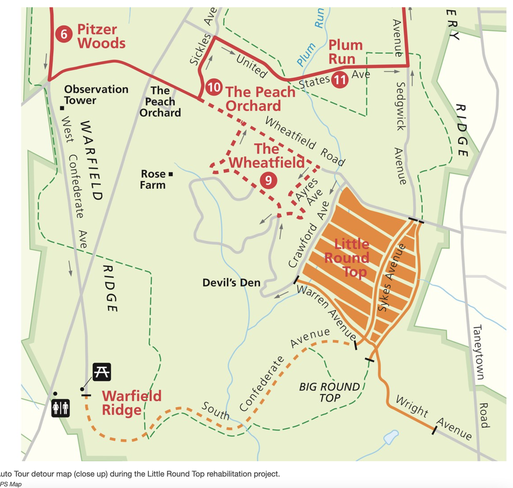 Little Round Top rehabilitation project at Gettysburg — CWRT of Eastern ...