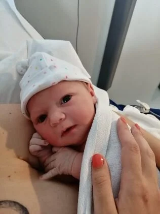 Birth story - Billie and baby Elowyn