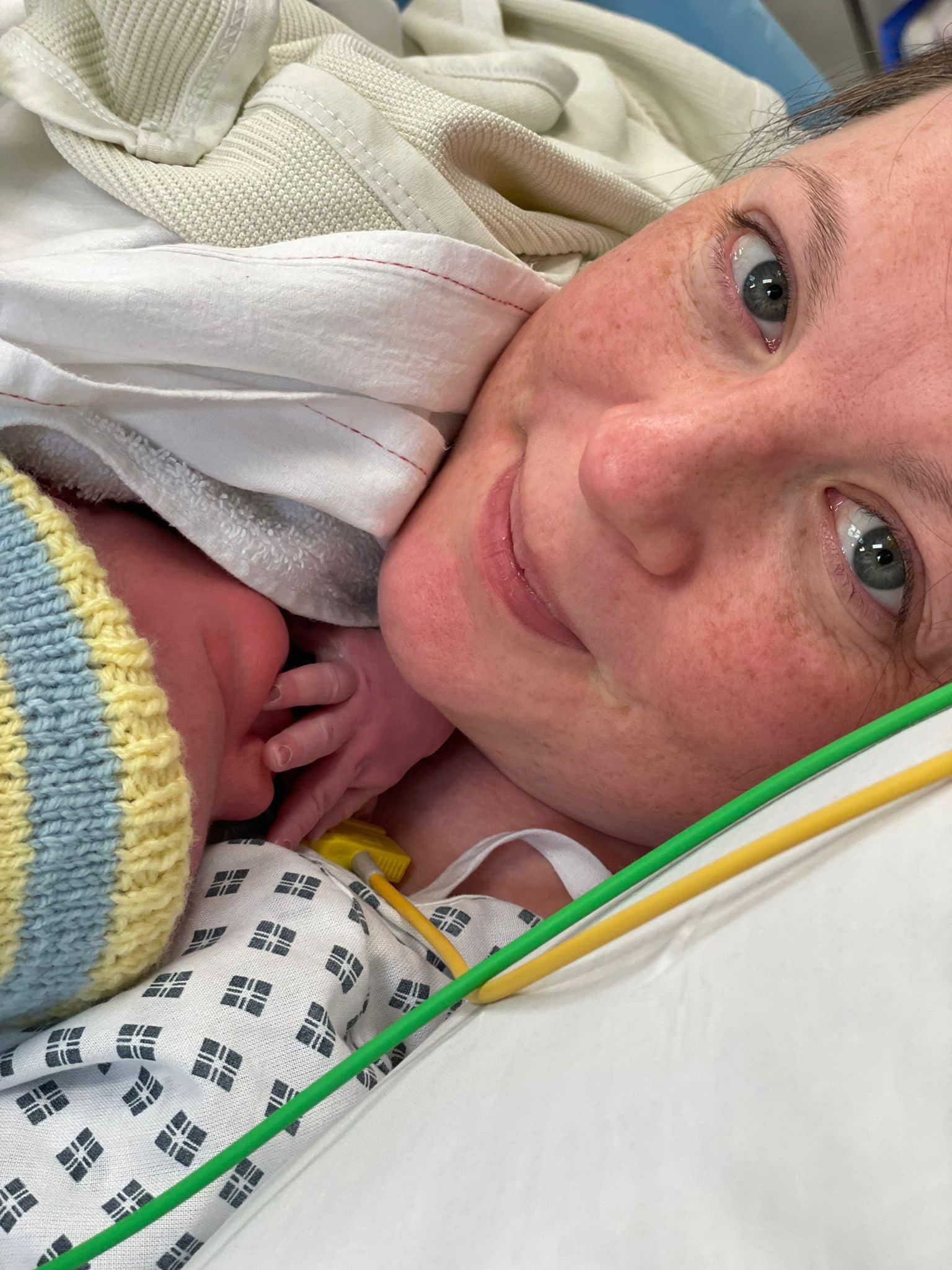 Birth story - Bryony and baby Christopher