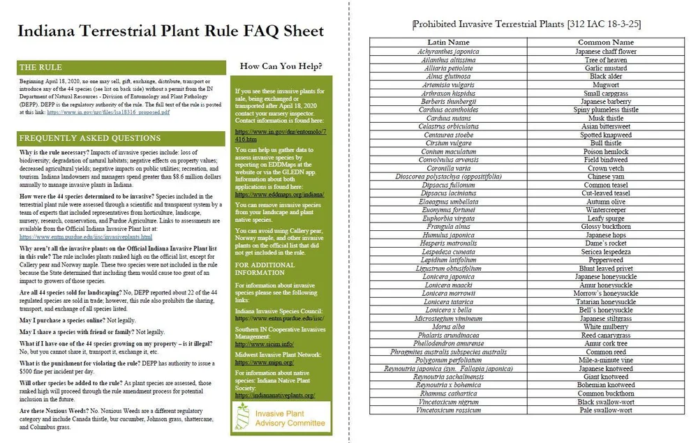 Links & Resources — State of Indiana Cooperative Invasives Management