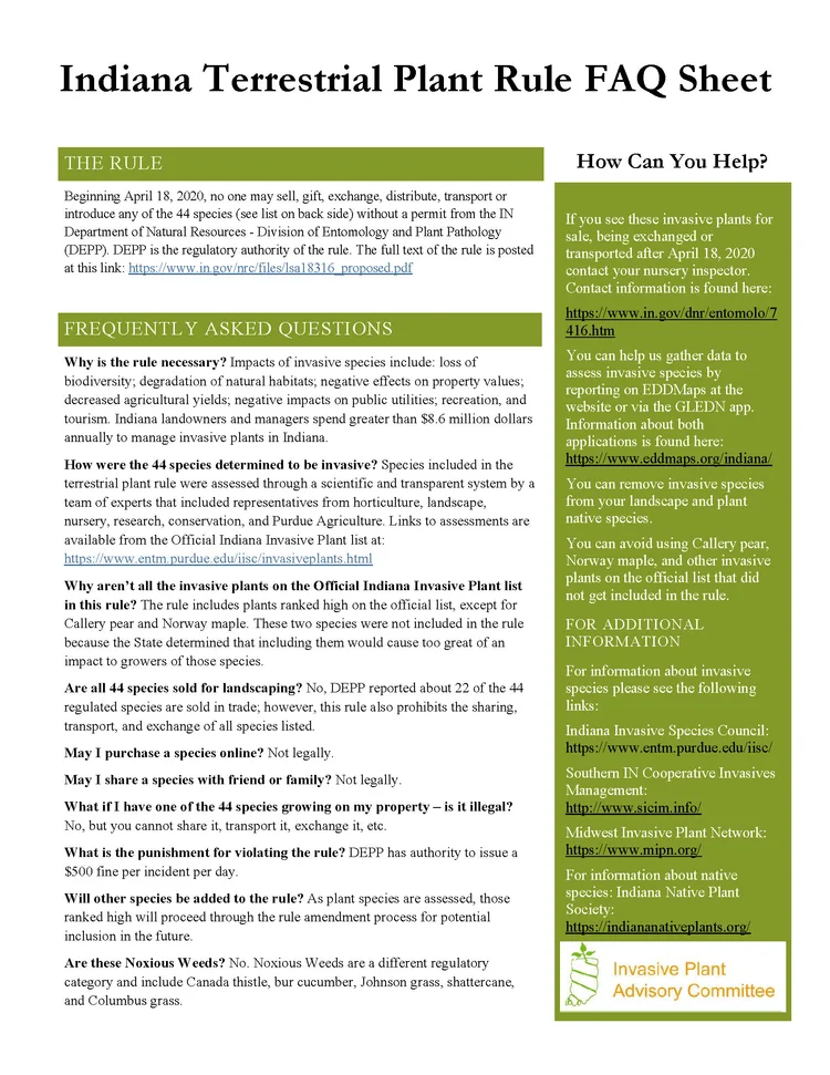 Landowner Toolkit — State of Indiana Cooperative Invasives Management