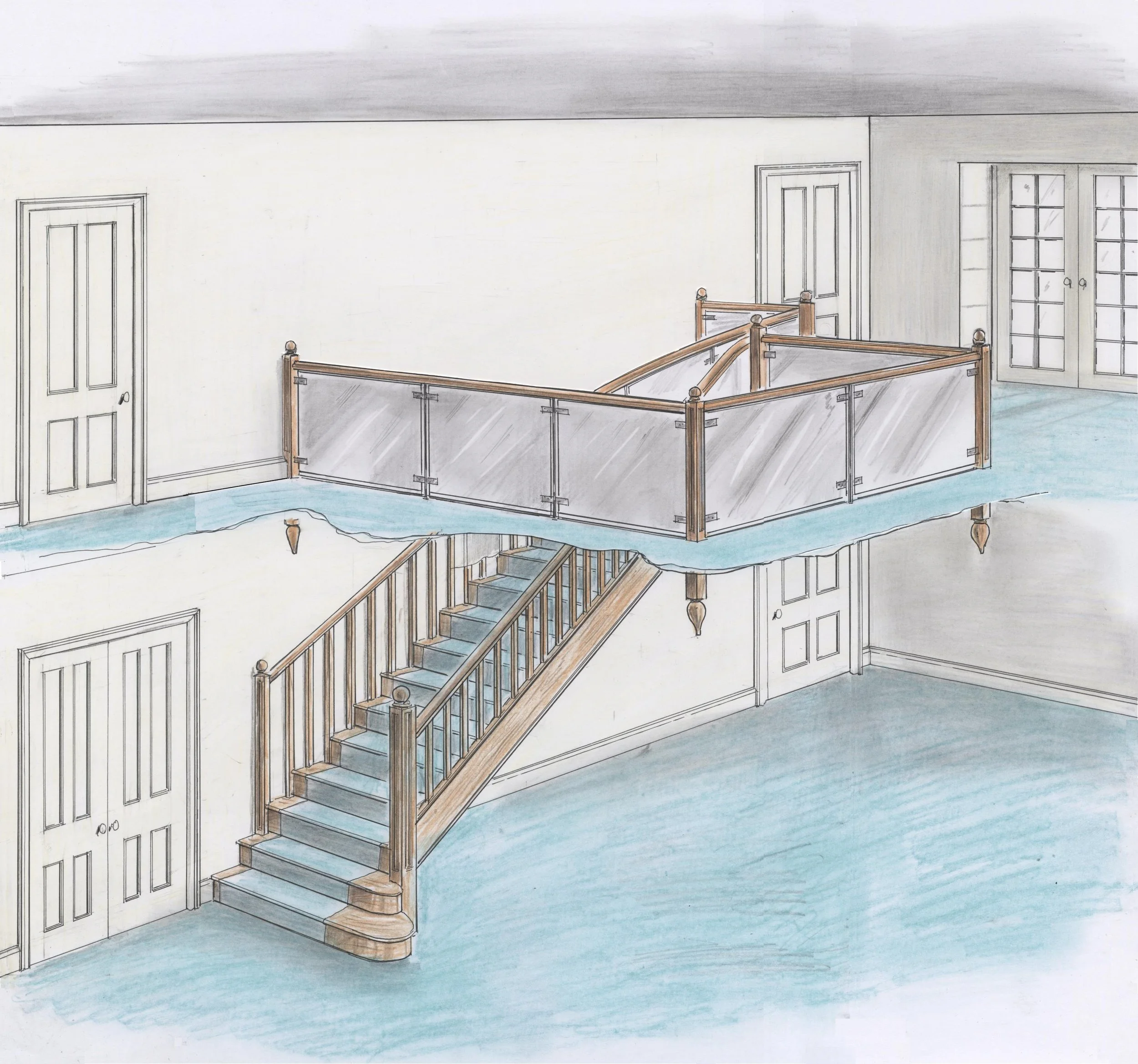 7) Houses + staircases +personal artwork — Frank Pitchford Illustrator