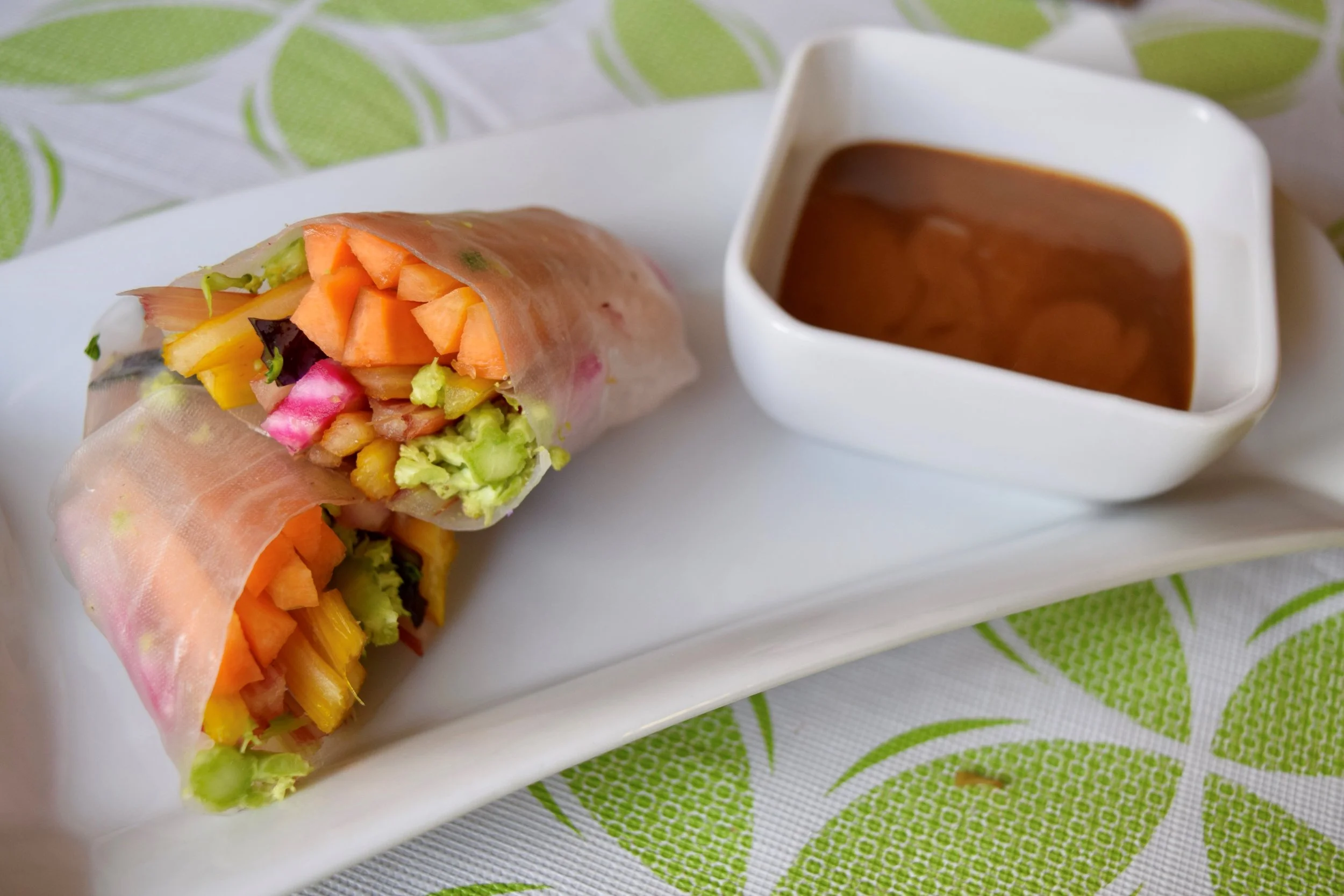 Fresh Summer Rolls with Peanut Dipping Sauce — Lester's Eats Food Blog