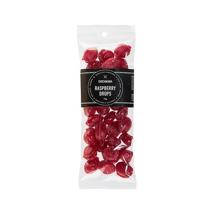 Raspberry Drops 150g — Chocamama