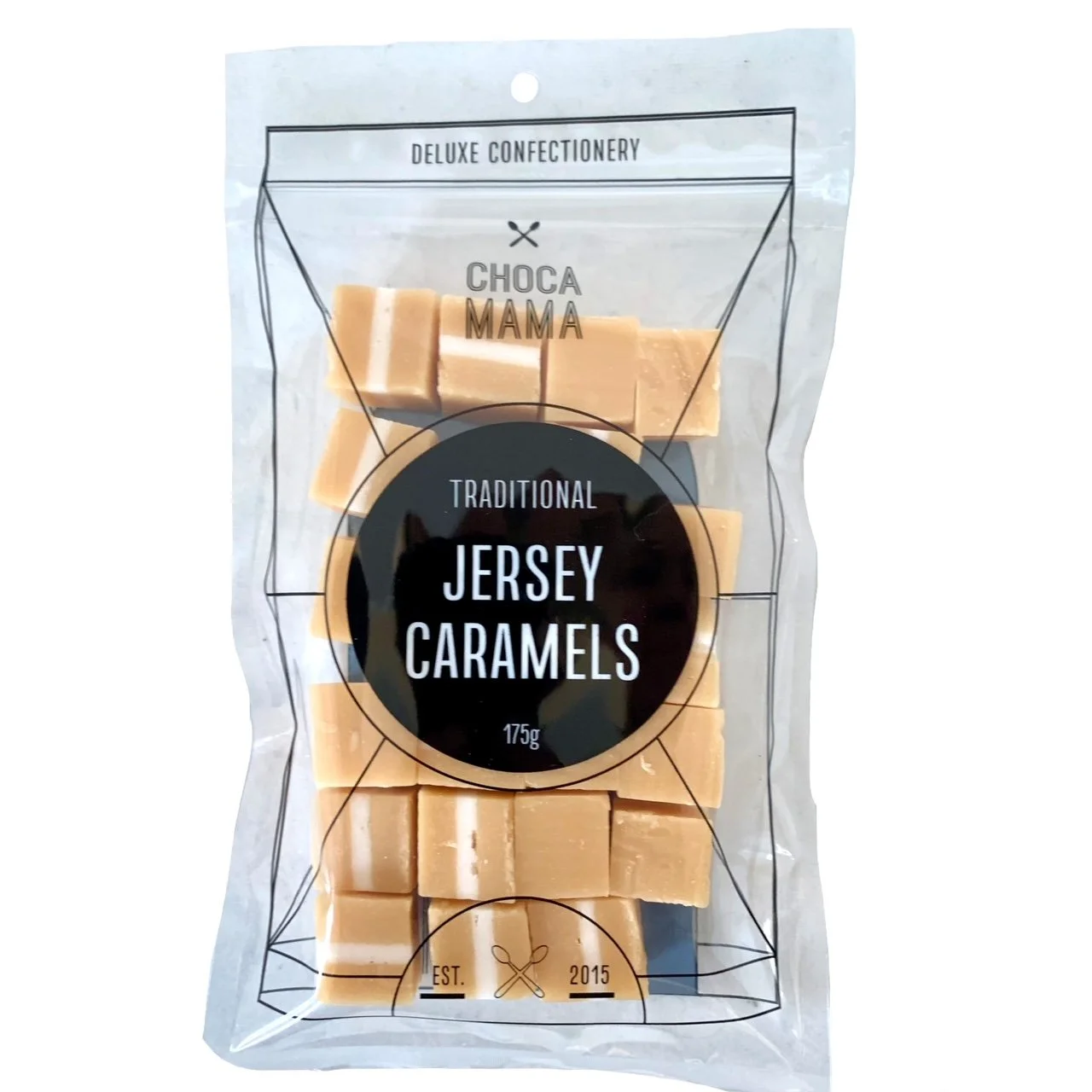 Jersey Caramels 175g — Chocamama