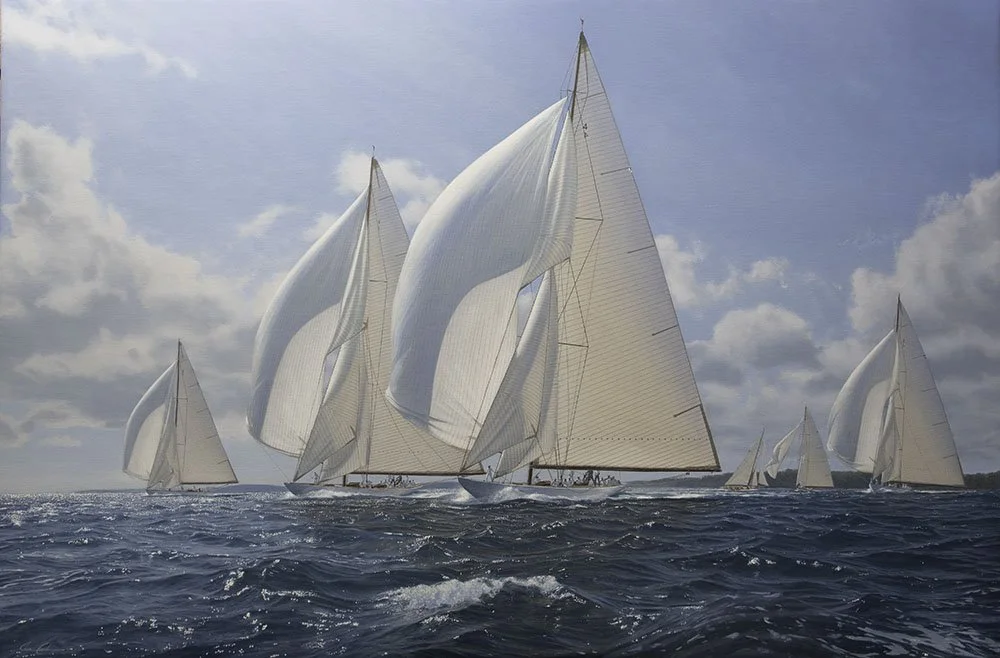 1930 Americas Cup — Shane Couch - Marine Artist