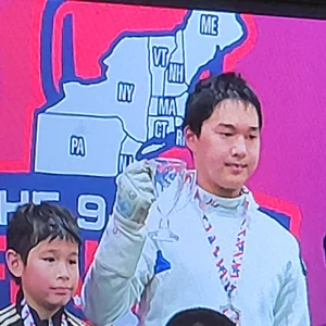 Adam Liu Wins Gold in Y12 Men's Epée at the 9-State Fencing Cup