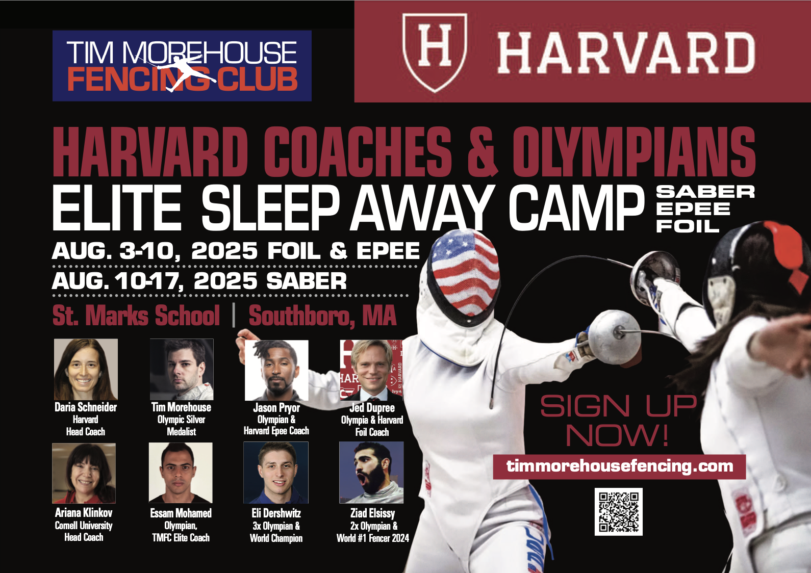 Sleep Away Fencing Camp Featuring Harvard Coaches and Olympians in ...