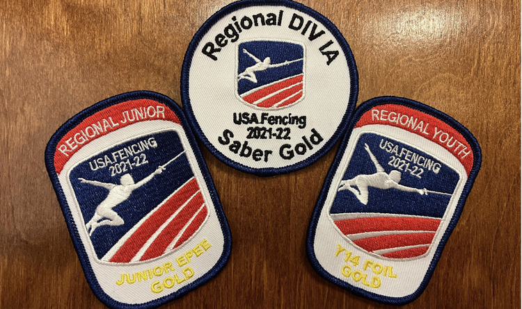 12 TMFC Fencers are Awarded Regional Patches for 2021-2022 Season