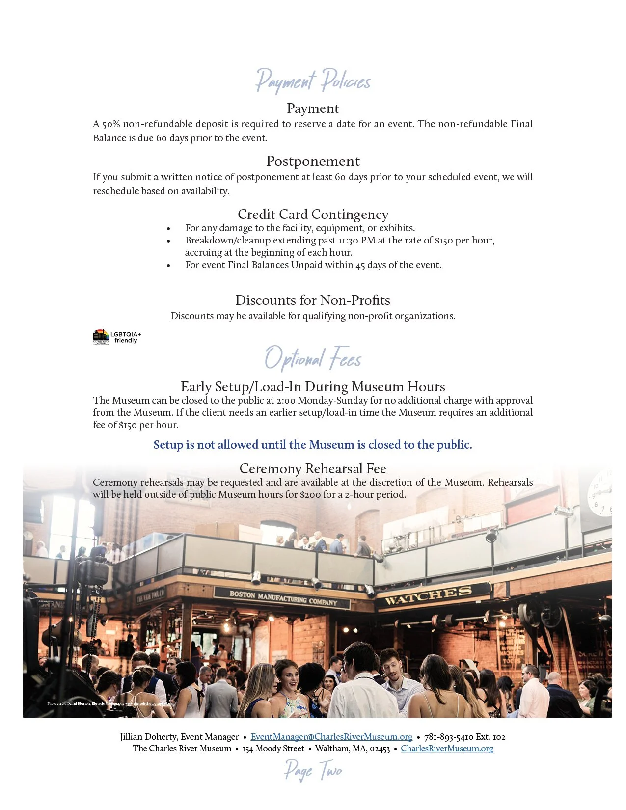 Private Events Packet — Charles River Museum