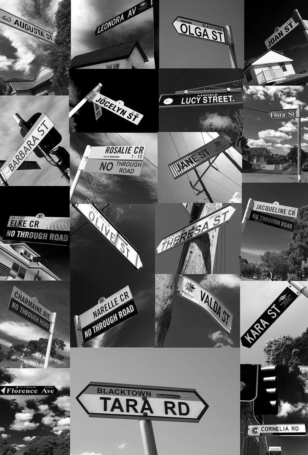 An investigation of streets with female names in Sydney, Australia