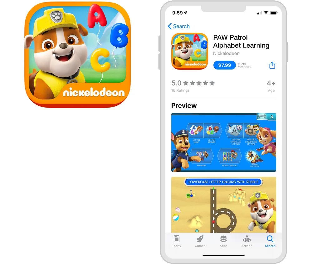 PAW Patrol Alphabet Learning Game — caroline rose mathews