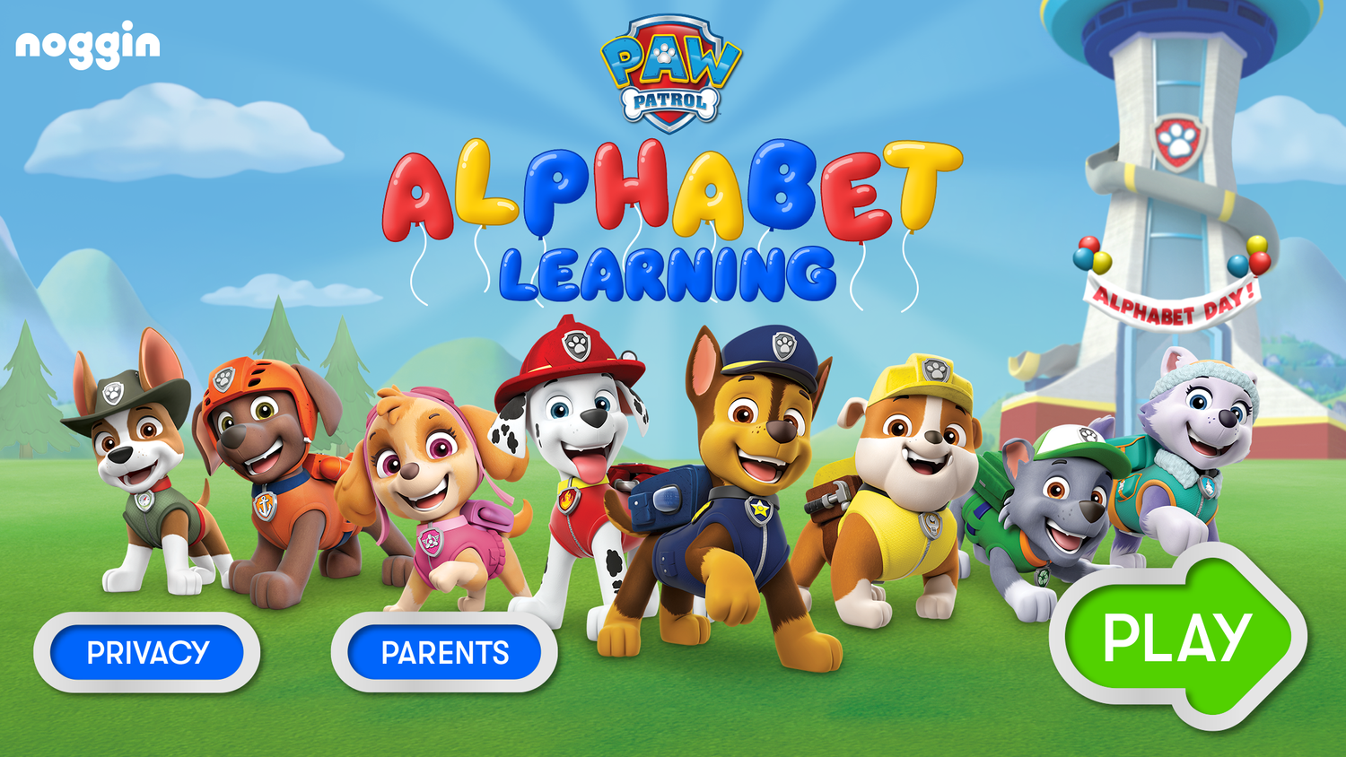 PAW Patrol Alphabet Learning Game — caroline rose mathews