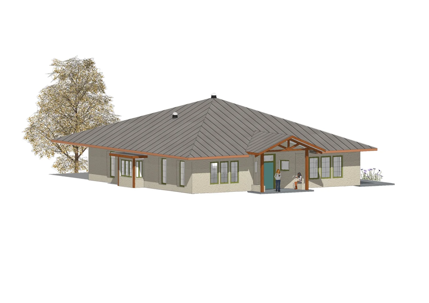 Classic square House Plan — Skillful Means design + build