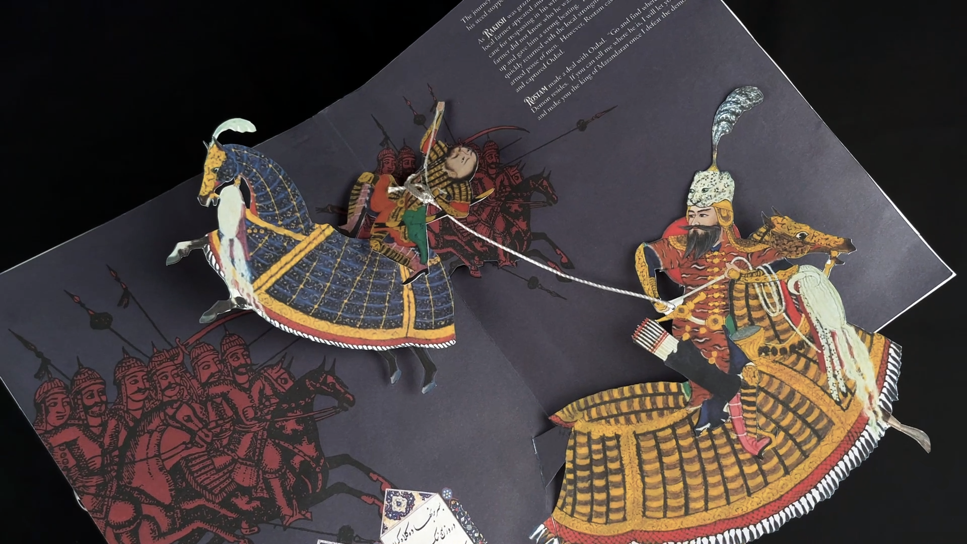 The Seven Trials of Rostam | A popup book